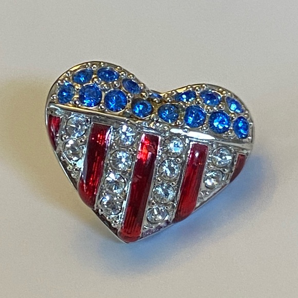 Swarovski | Jewelry | Swarovski Crystal Patrioticredwhite Blue Crystal ...